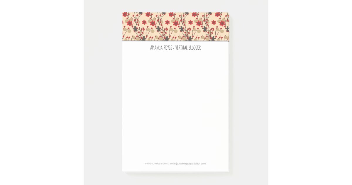 Modern Sakura Cherry Tree and Monkey Asian Post-it Notes | Zazzle
