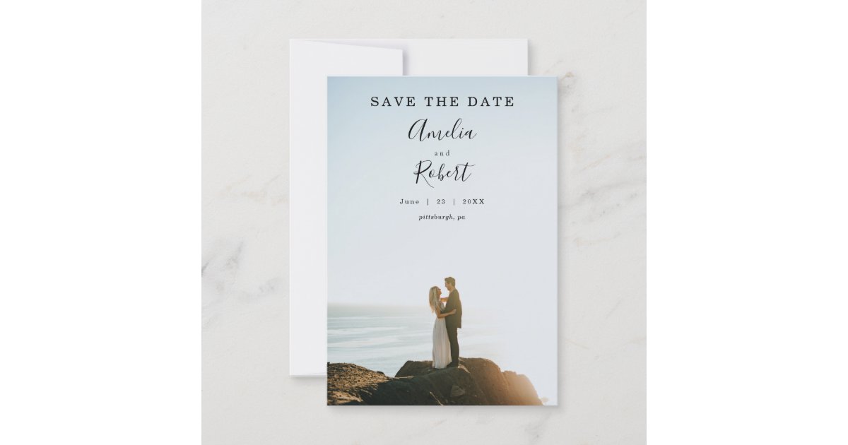 Modern Save the Date Invitation | Zazzle
