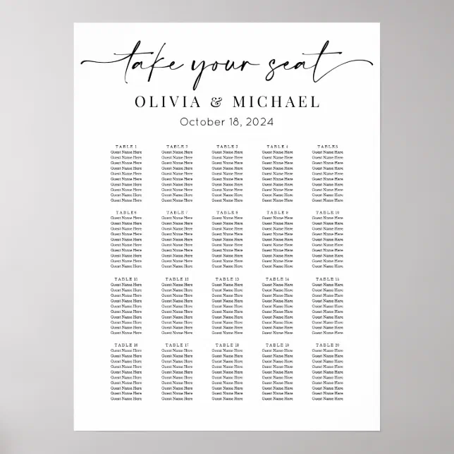 Modern Save The Date Poster | Zazzle