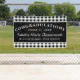 Modern School Graduation Black White Buffalo plaid Banner | Zazzle