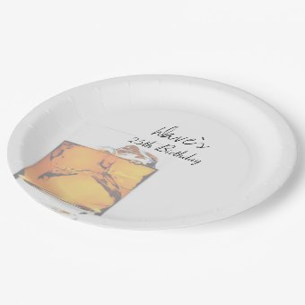 Modern Scotch Glass Paper Plates | Zazzle