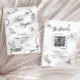 Modern Scribble Doodle QR Code Wedding Invitation | Zazzle