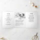 Modern Script 8-Photo Funeral/Memorial Tri-Fold Program | Zazzle