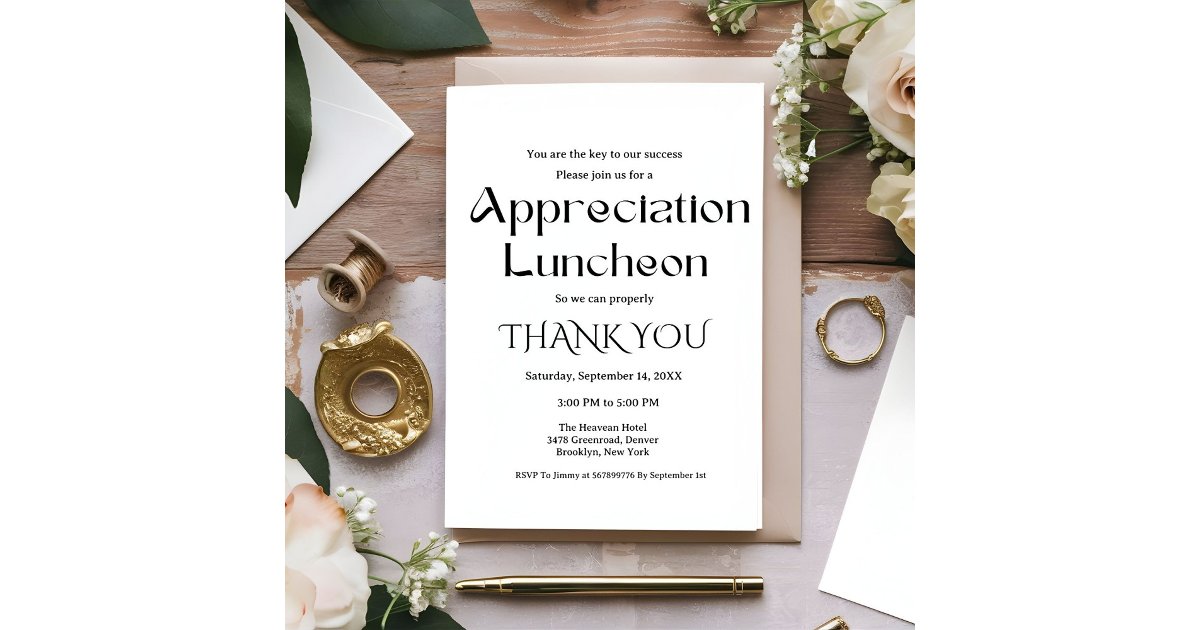 Modern script appreciation party grateful party invitation | Zazzle