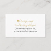 Modern Script Boarding Pass Ticket Mini QR RSVP Enclosure Card | Zazzle