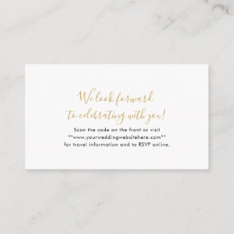 Modern Script Boarding Pass Ticket Mini QR RSVP Enclosure Card | Zazzle