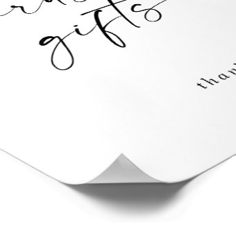 Modern Script Cards and Gifts Sign | Zazzle