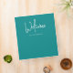 Modern Script Custom Color Minimalist Welcome 3 Ring Binder | Zazzle