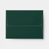 Modern Script Emerald Green | Self-Addressed RSVP Envelope | Zazzle