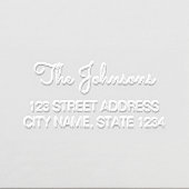 Modern Script Family Address Embosser | Zazzle
