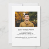 Modern Script Graduate Simple Photo Graduation Invitation | Zazzle