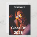 Modern,script graduation ceremony class Of 2023 Announcement | Zazzle