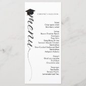 Modern script Graduation party dinner menu | Zazzle