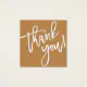 Modern script hand made thank you gold yellow | Zazzle