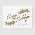 Modern Script Happy Holidays Business Holiday Card | Zazzle