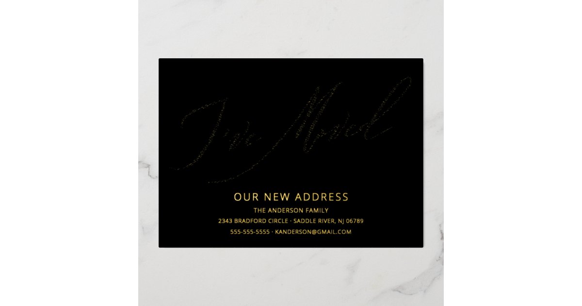 Modern Script I've Moved Moving Announcement | Zazzle