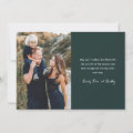 Modern Script Lettering 2 Photo Holiday Card | Zazzle