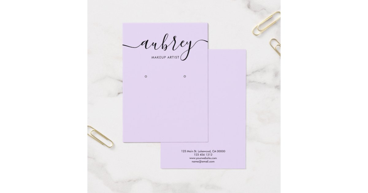 Modern Script Light Purple | Zazzle