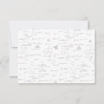 Modern Script Mathematics Formulas Graduation Thank You Card | Zazzle