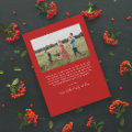 Modern Script Merry Christmas Simple Photo Holiday Card | Zazzle