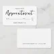Modern Script Minimal Appointment Reminder Card | Zazzle