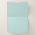 Modern Script Monogram Turquoise Mint Green Name File Folder | Zazzle