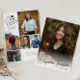 Modern Script Name Class 6 Photo Black Graduation Announcement | Zazzle