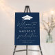 Modern Script Navy Graduation Party Welcome Sign | Zazzle