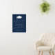 Modern Script Navy Graduation Party Welcome Sign | Zazzle