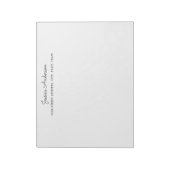 Modern Script Personalized Name Notepad | Zazzle