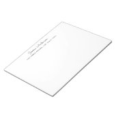 Modern Script Personalized Name Notepad | Zazzle