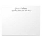 Modern Script Personalized Name Notepad | Zazzle