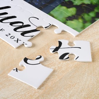 Modern Script Photo Graduation Jigsaw Puzzle | Zazzle