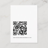 Modern Script QR Code Wedding RSVP Enclosure Card | Zazzle