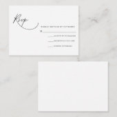 Modern Script RSVP Card | Zazzle