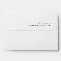 Modern Script Simple Graduation Return Address Envelope | Zazzle