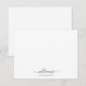 Modern Script & Swash Monogram Couple Stationery Note Card | Zazzle
