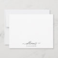 Modern Script & Swash Monogram Couple Stationery Note Card | Zazzle