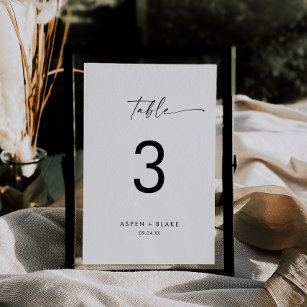 Fancy Table Numbers