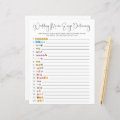 Modern Script Wedding Movie Emoji Pictionary Game | Zazzle