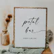 Modern Script Wedding Petal Bar Poster | Zazzle