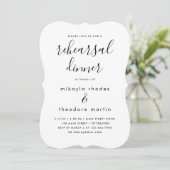 Modern Script Wedding Rehearsal Dinner Card | Zazzle