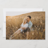 Modern Script We're Engaged Photo Engagement Party Invitation | Zazzle