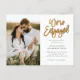Modern Script We're Engaged Photo Engagement Party Invitation Postcard ...