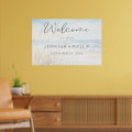 Modern Seaside Watercolor Wedding Welcome Poster | Zazzle