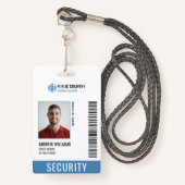 Modern Security Company Guard ID Badge | Zazzle