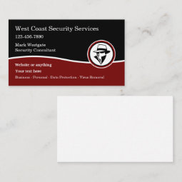 Modern Security Services Business Cards | Zazzle