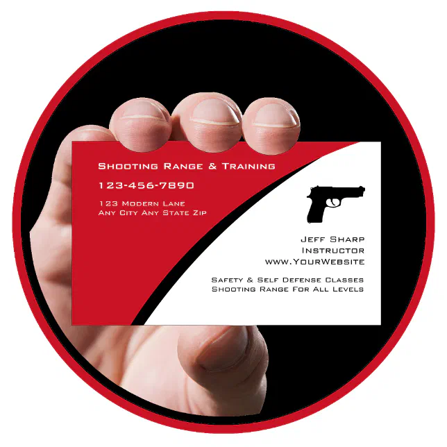 Modern Self Defense Business Cards | Zazzle