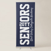 Modern Senior Block Letter | Any Year Graduation Retractable Banner ...