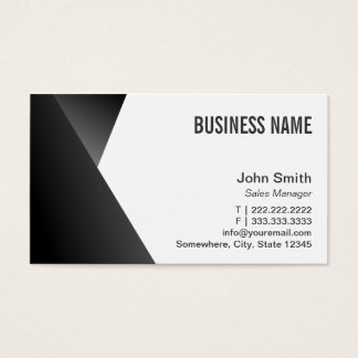 Sales Manager Business Cards